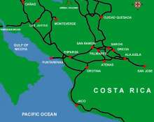 Map of Monteverde, Costa Rica | Monteverde Tours